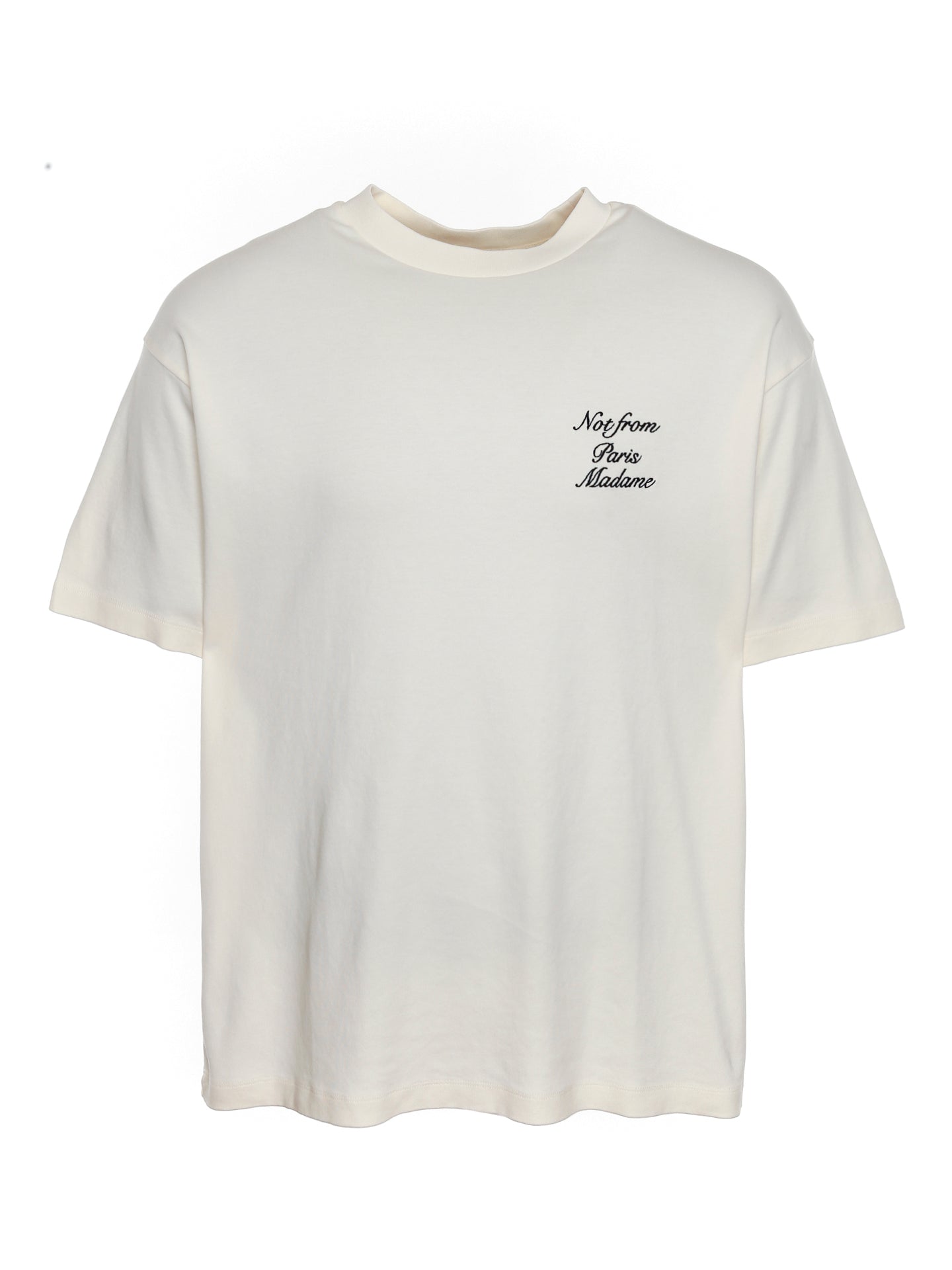 Drôle de Monsieur Le T-Shirt Slogan Cursive