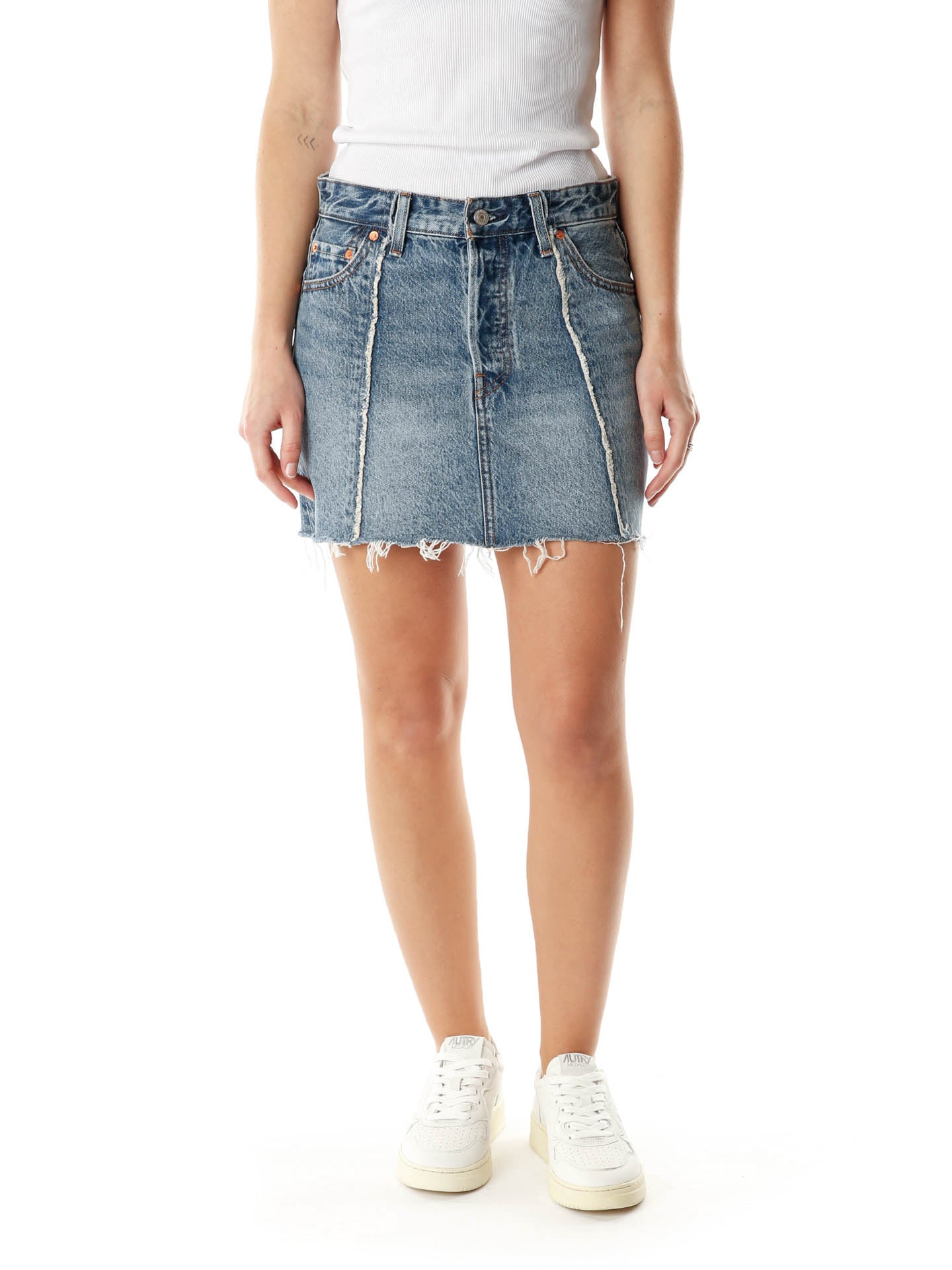 Levis Recrafted Icon Mid Waist Skirt