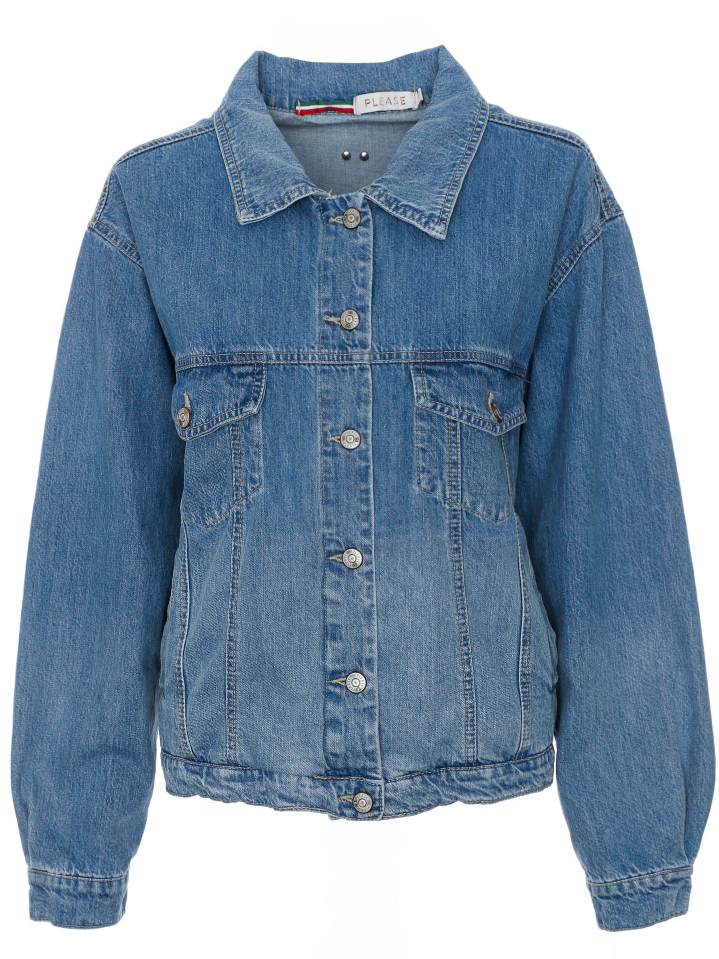 Please Jeans Denim Jacket V0H3EH0NG5